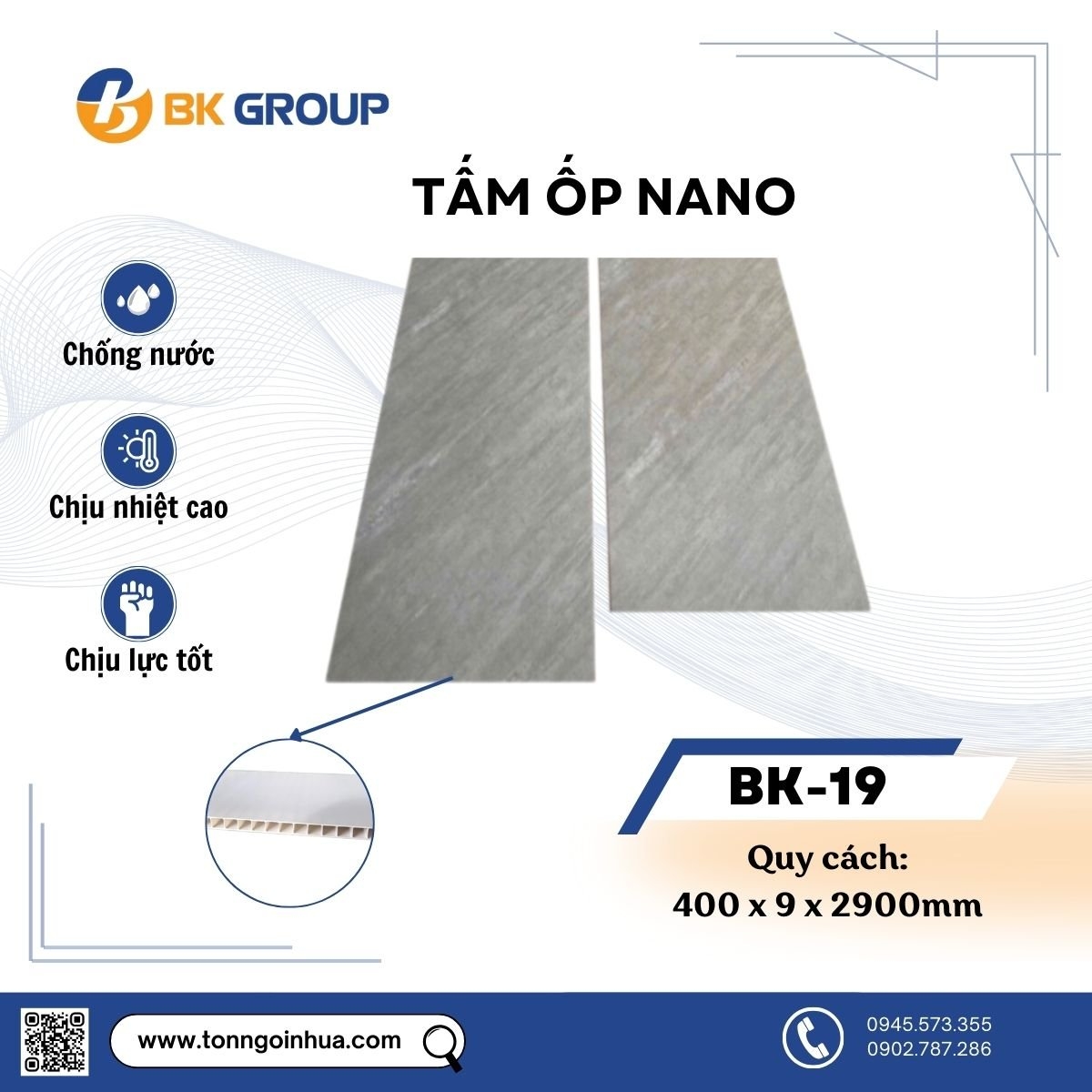 Tấm ốp nano BK-19